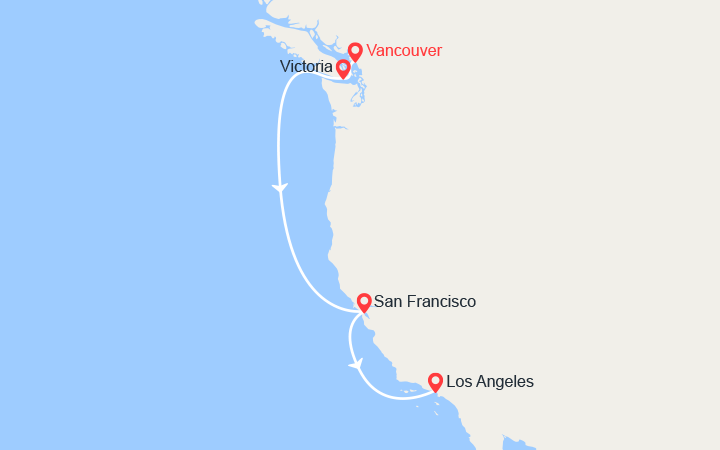 Croisière Côte ouest de l'Amérique du Nord : de Vancouver à Los Angeles ...