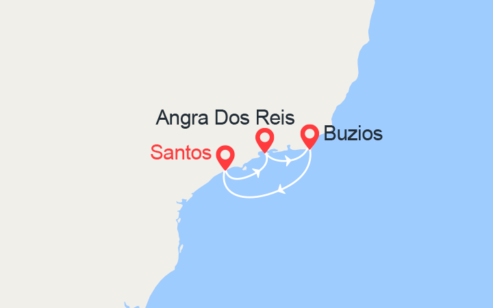 Croisière Escapade au Brésil : Santos, Angra dos Reis, Buzios - 4 jours ...