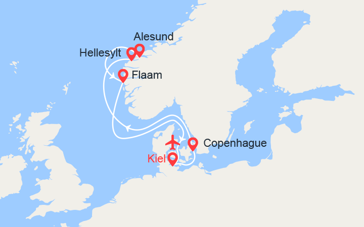 Croisière Fjords: Hellesylt, Alesund, Flam II Vols Inclus avec MSC ...