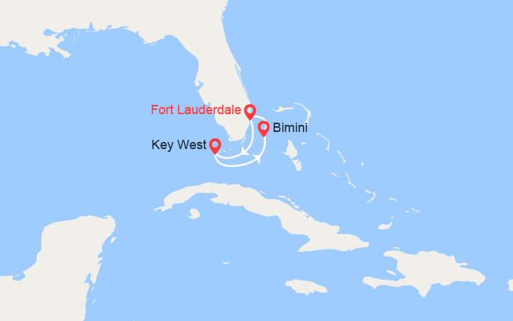 Croisière Les Bahamas : Grand Bahama, Bimini, Key West - 5 jours ...