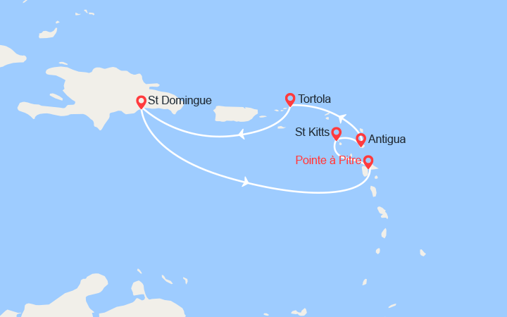 Croisière St Kitts, Antigua, Tortola, St Domingue - 7 jours, (Costa ...