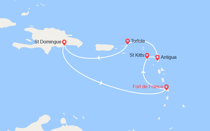 Croisière St Kitts, Antigua, Tortola, St Domingue - 7 jours, (Costa ...