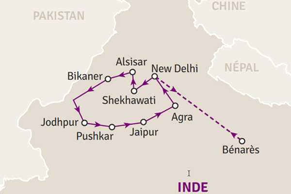 Circuit Trésors du Rajasthan & extension Bénarès (Inde) – Fram